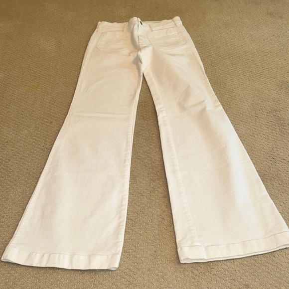 GAP | Jeans | Gap Wide Leg White Jeans With Flat Front Fun Pockets ...